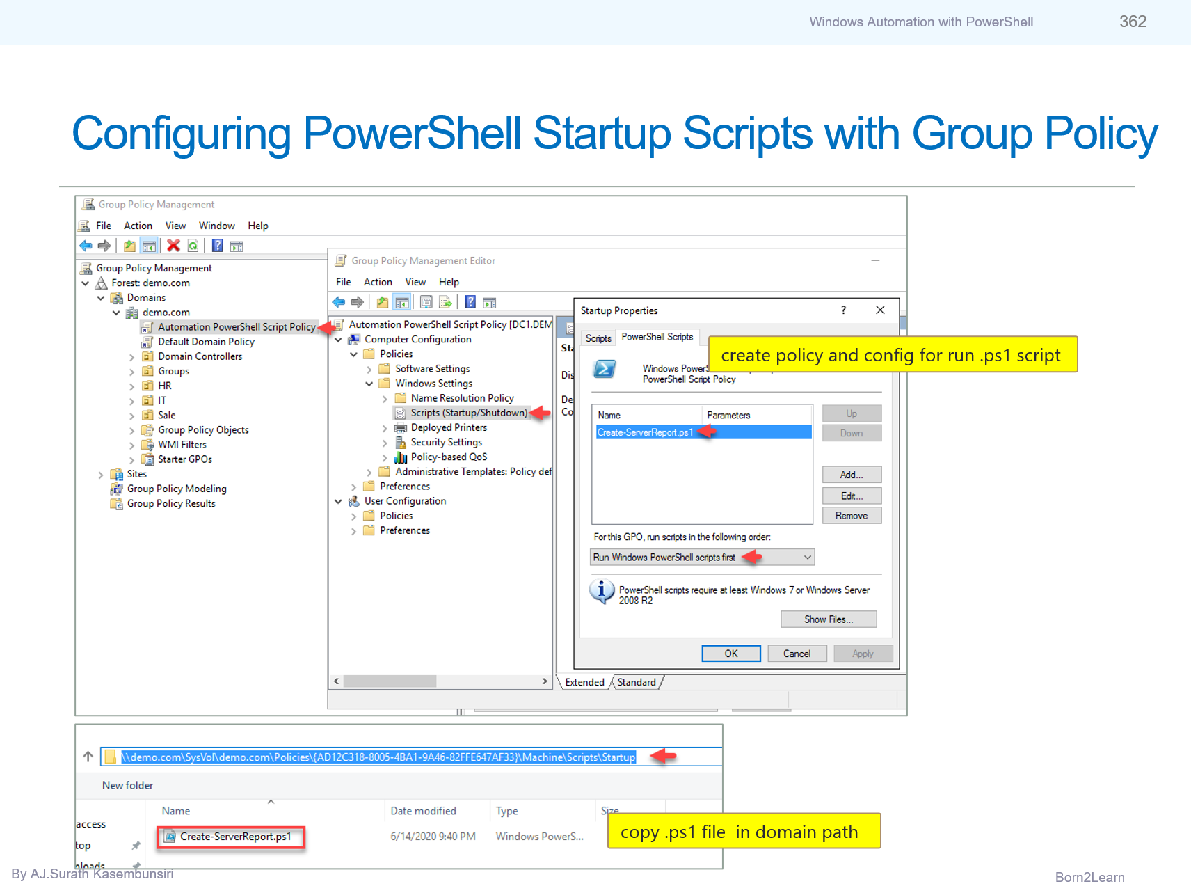 อบรม Windows PowerShell — Born2Learn