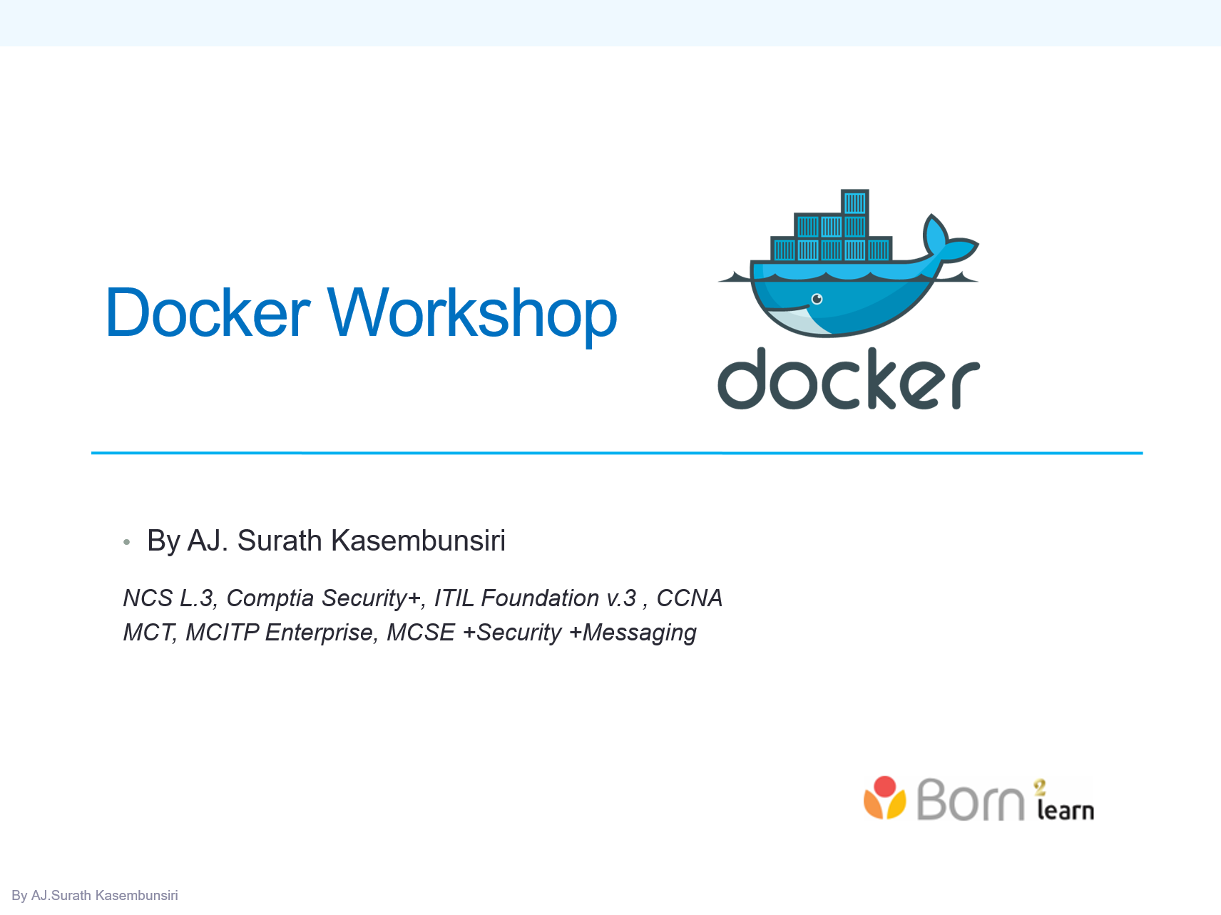 อบรม Docker สำหรับผู้เริ่มต้น — Born2Learn