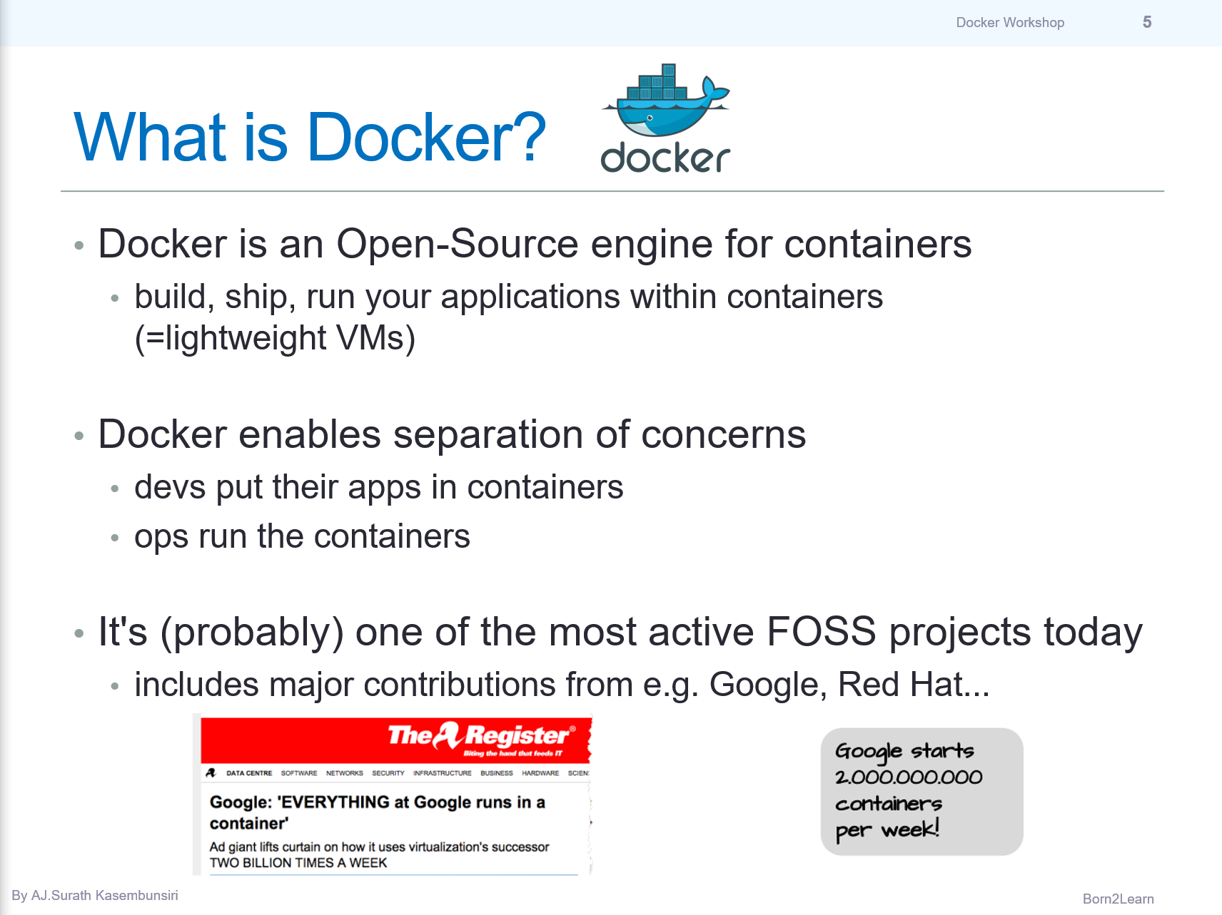 อบรม Docker สำหรับผู้เริ่มต้น — Born2Learn