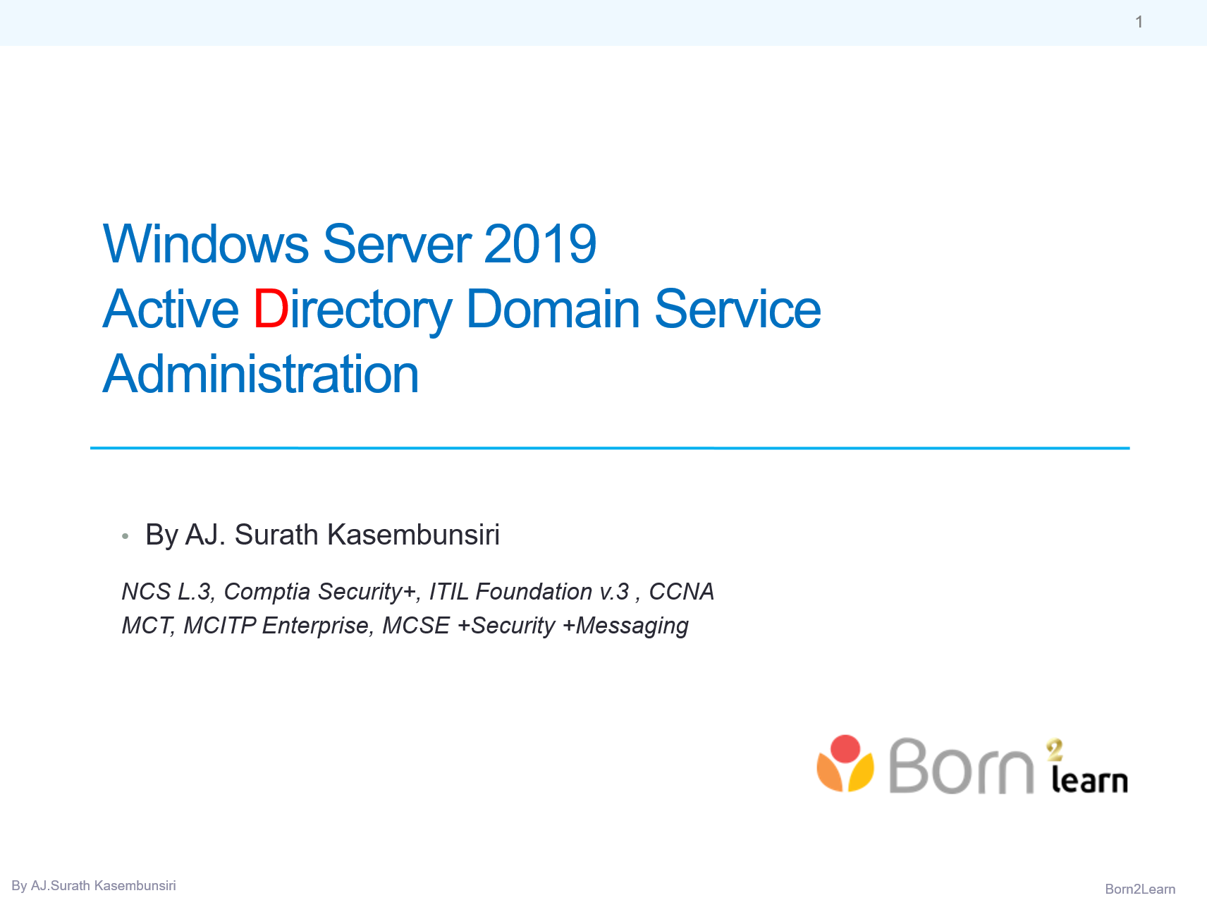 อบรม Active Directory — Born2Learn