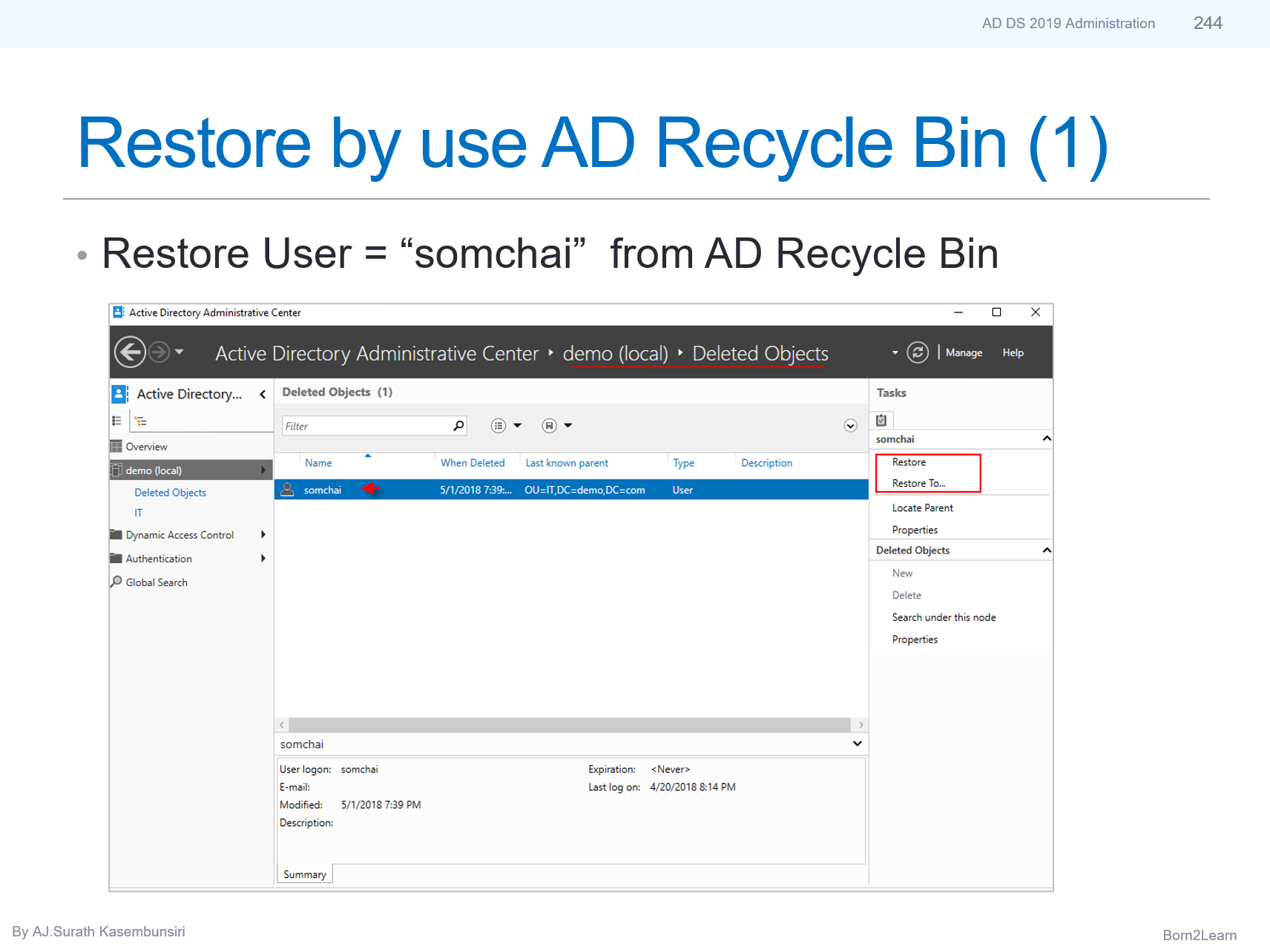 อบรม Active Directory — Born2Learn