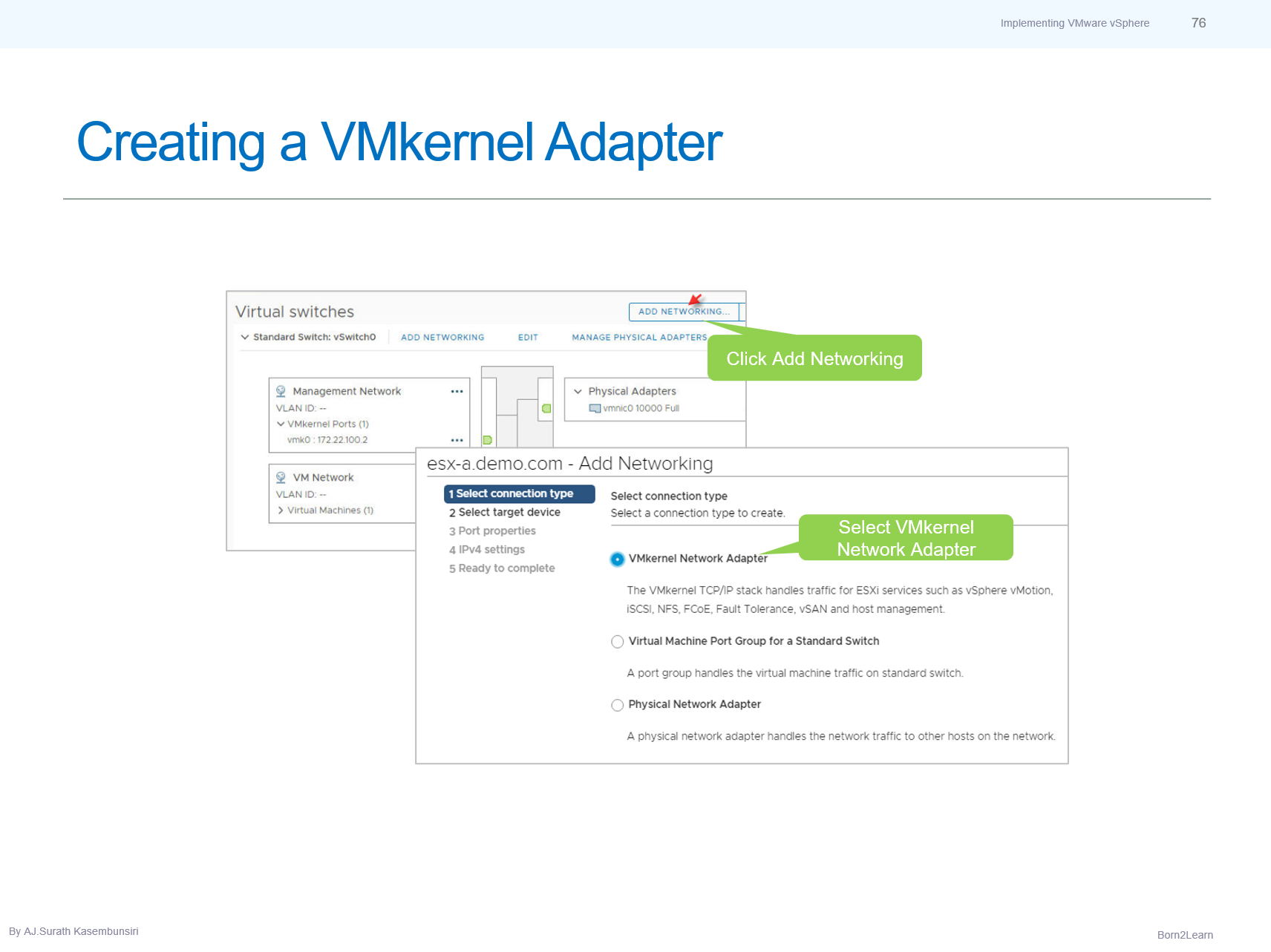 Course: Implementing VMware vSphere v.7 (Install, Config, Manage) — Born2Learn