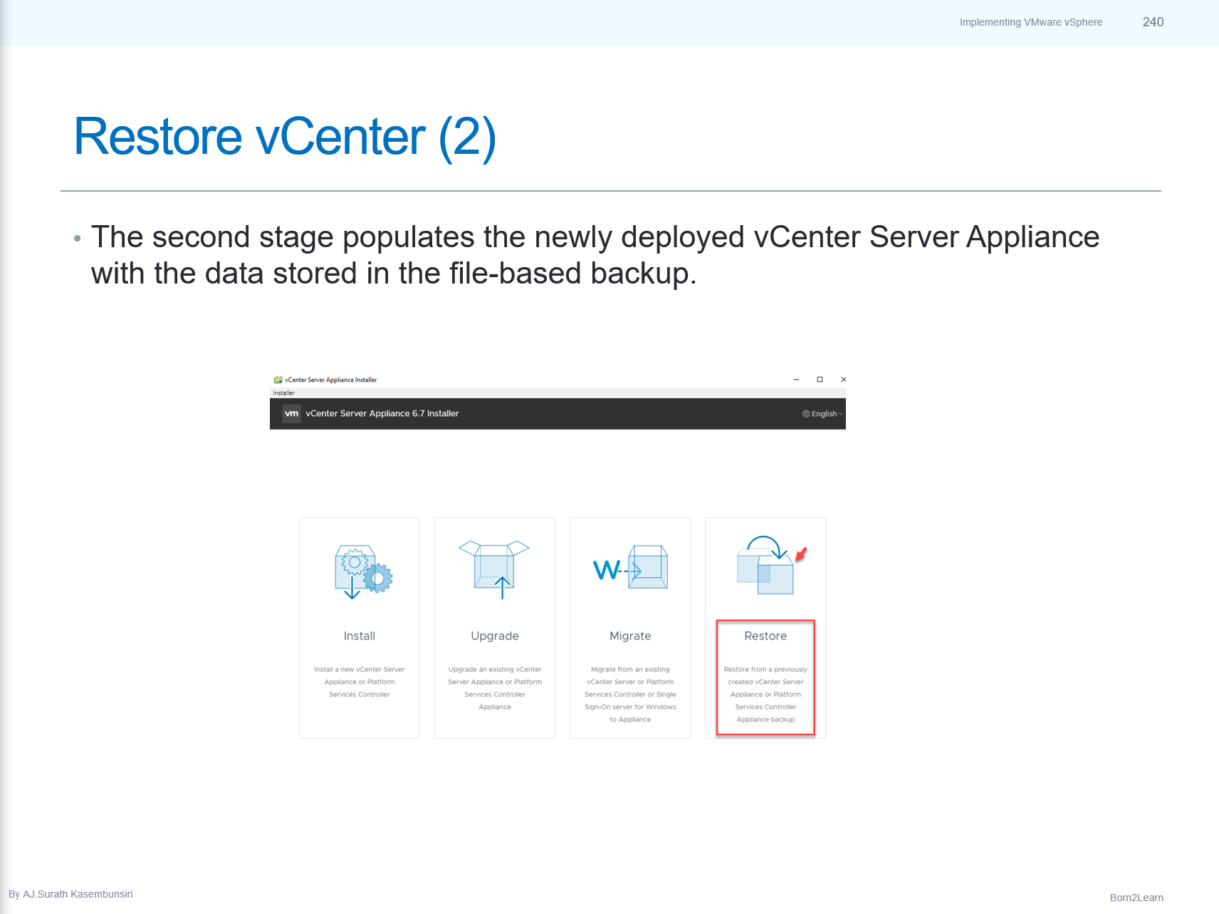 Course: Implementing VMware vSphere v.7 (Install, Config, Manage) — Born2Learn