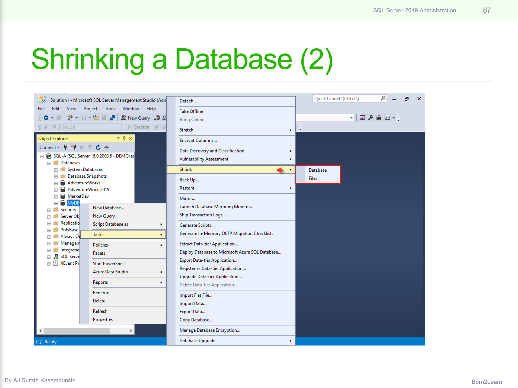 อบรม SQL Server สำหรับผู้ดูแลระบบ — Born2Learn
