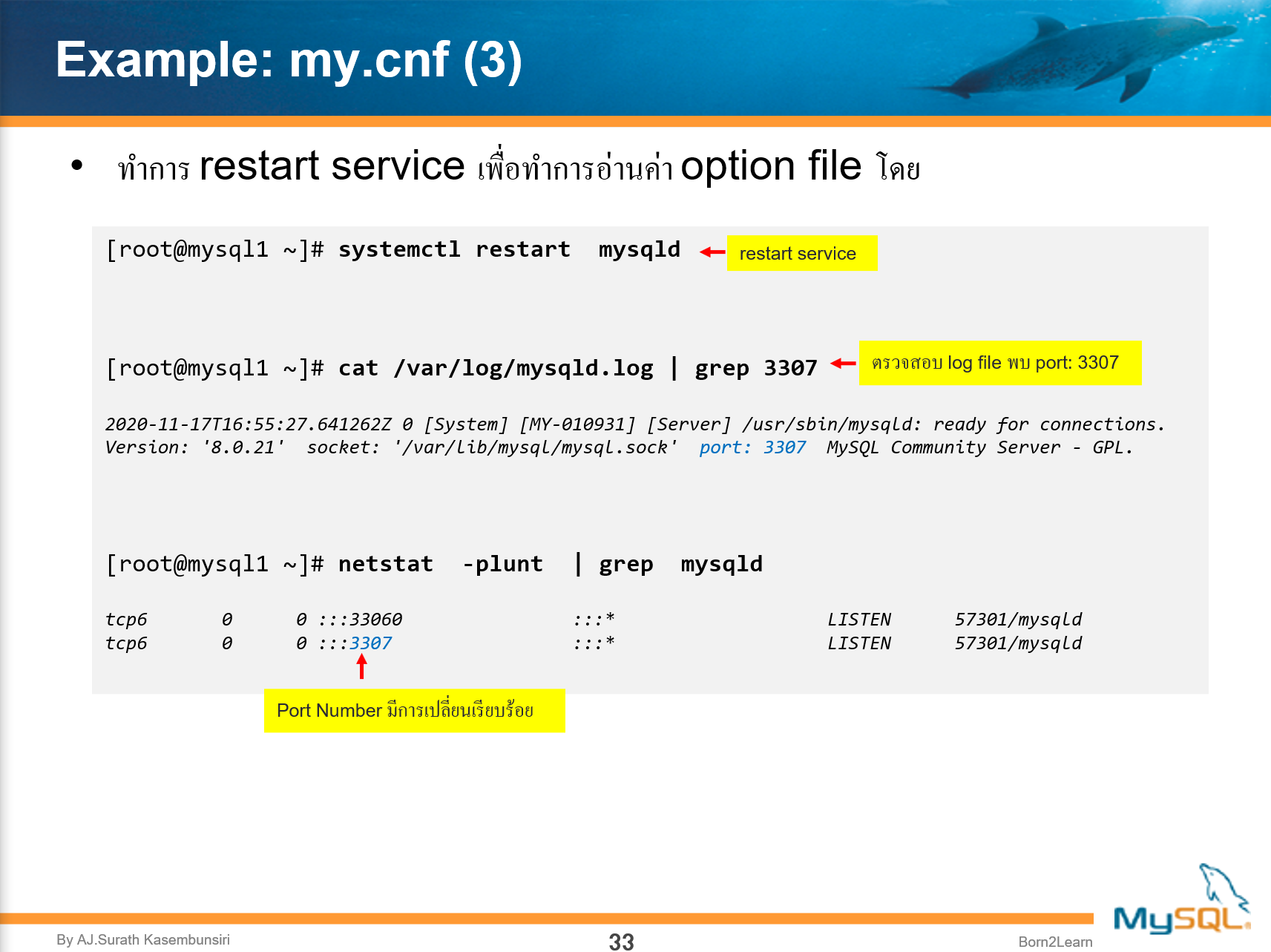อบรม MySQL สำหรับ DBA — Born2Learn