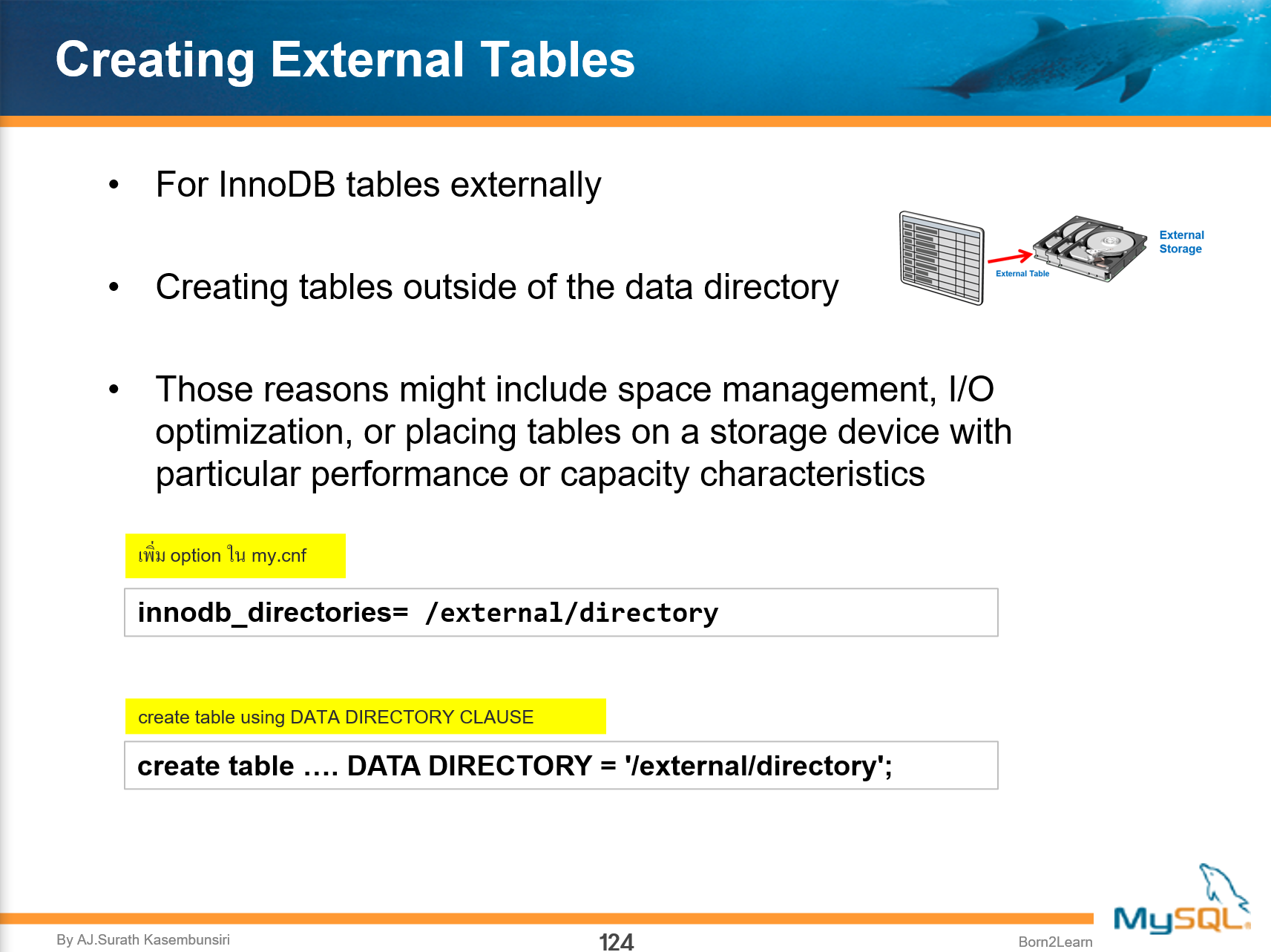 อบรม MySQL สำหรับ DBA — Born2Learn