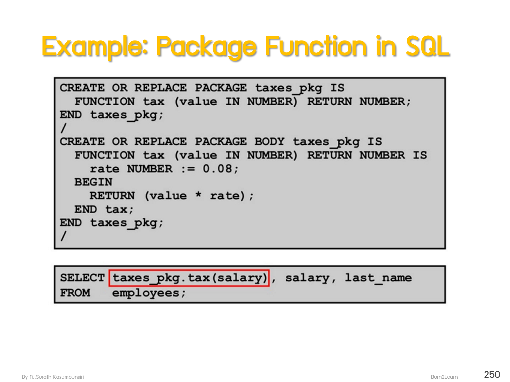 อบรม Oracle PL/SQL Programming — Born2Learn