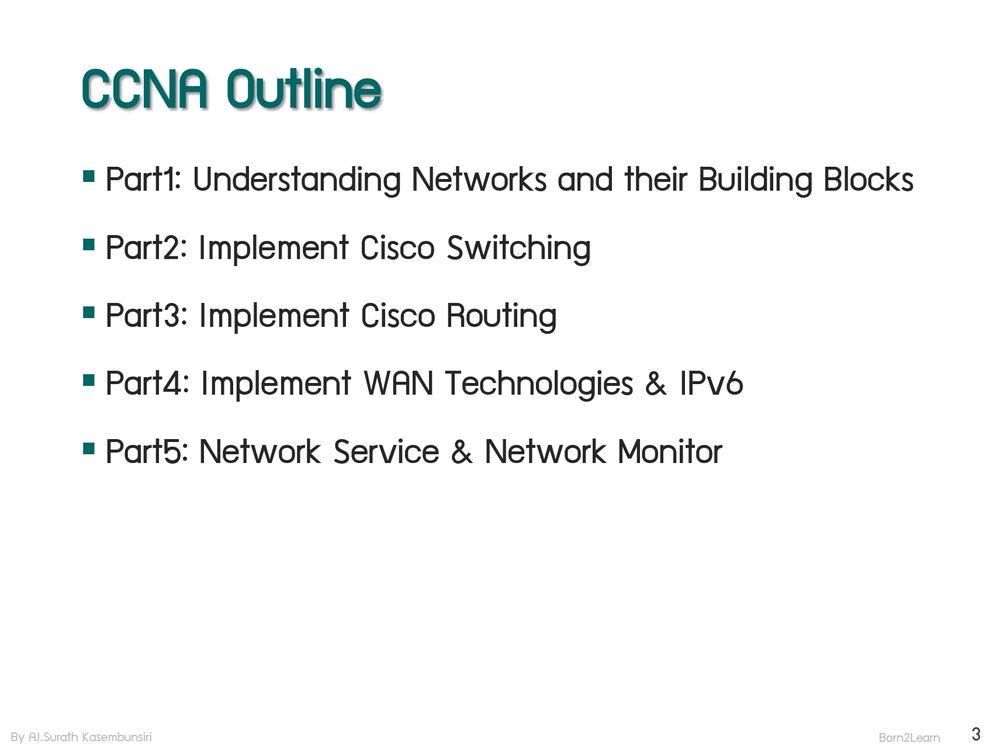 อบรม CCNA สำหรับผู้เริ่มต้น — Born2Learn