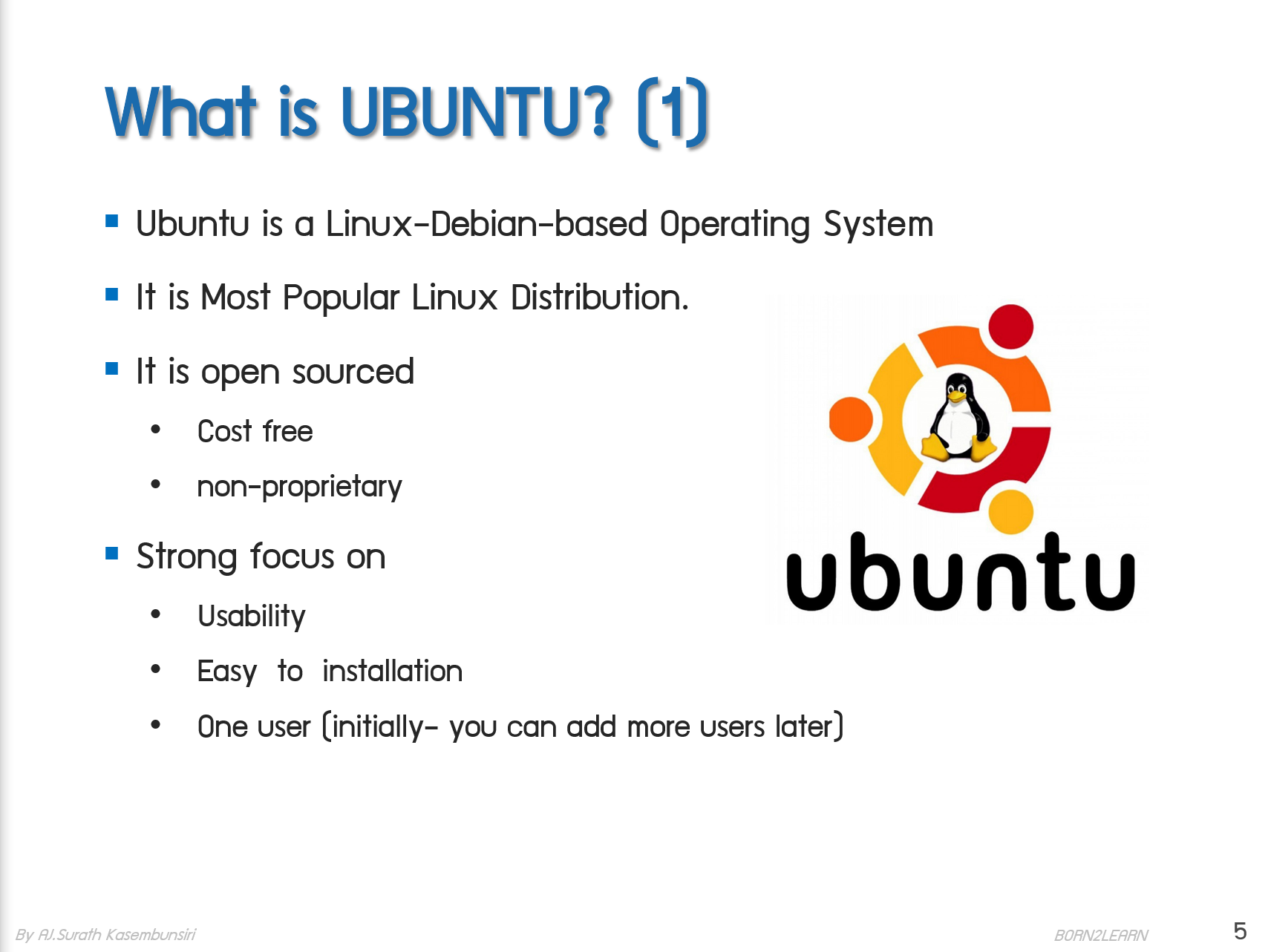 อบรม Ubuntu Server for Admin — Born2Learn