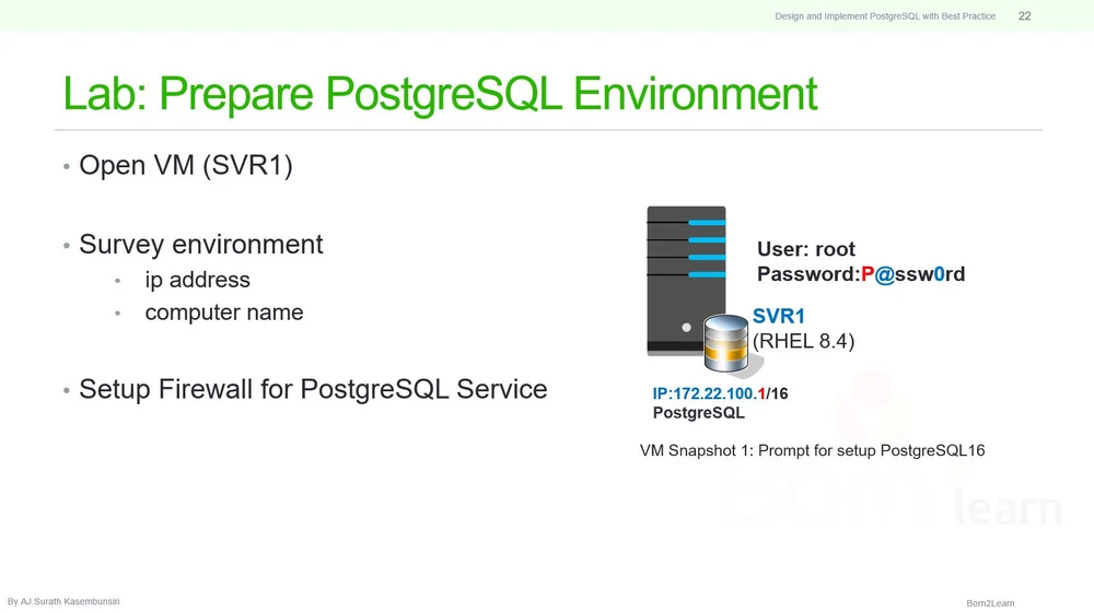 Course: Design and Implement PostgreSQL with Best Practices — Born2Learn
