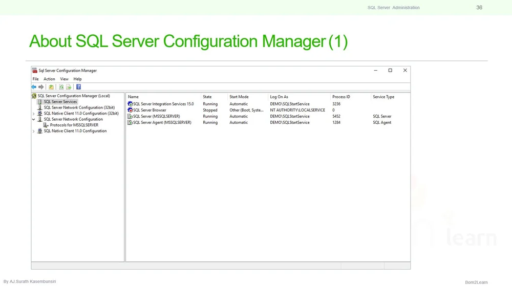 อบรม SQL Server สำหรับผู้ดูแลระบบ — Born2Learn