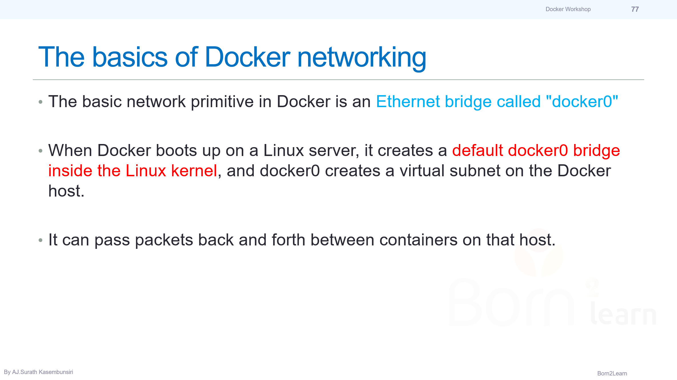 อบรม Docker สำหรับผู้เริ่มต้น — Born2Learn