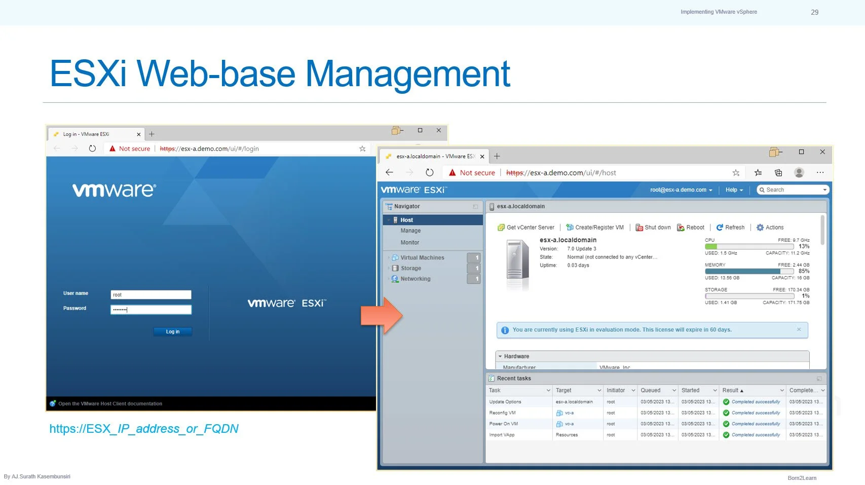 Course: Implementing VMware vSphere (Install, Config, Manage) — Born2Learn