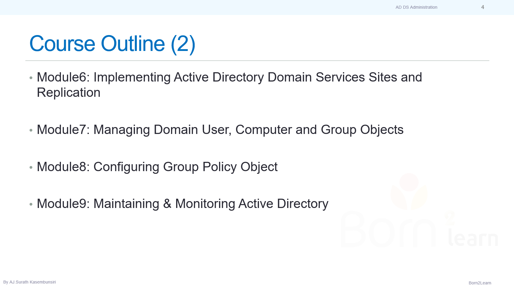 อบรม Active Directory — Born2Learn