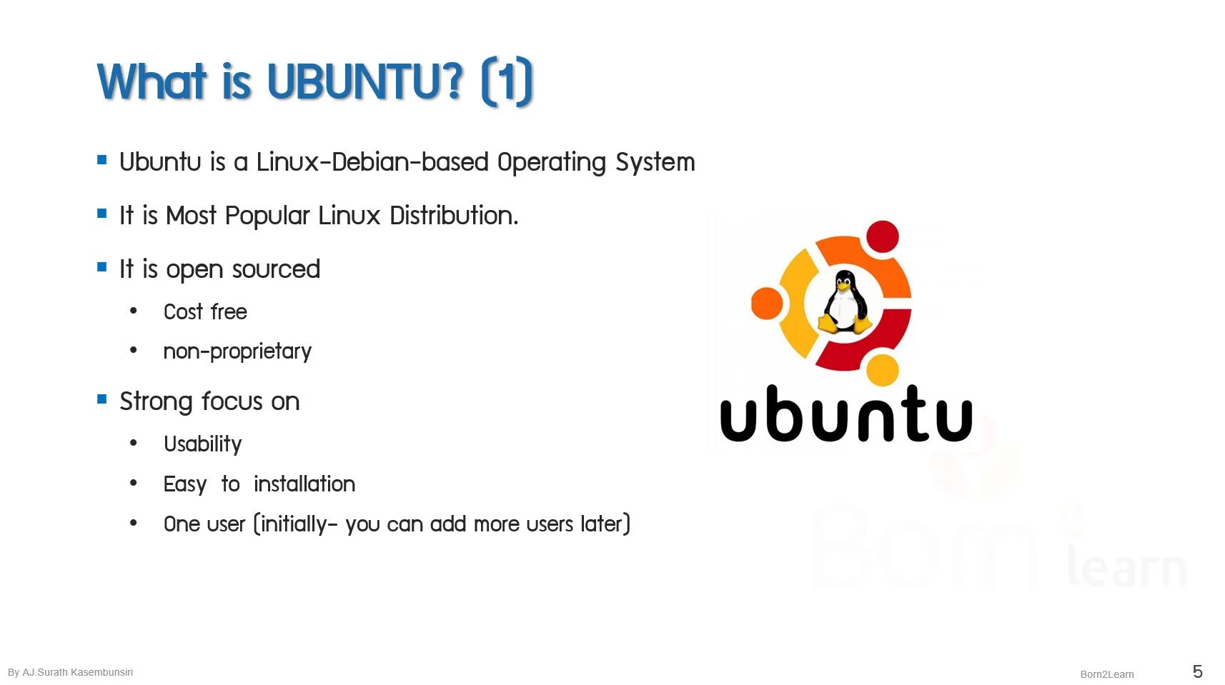 อบรม Ubuntu Server for Admin — Born2Learn