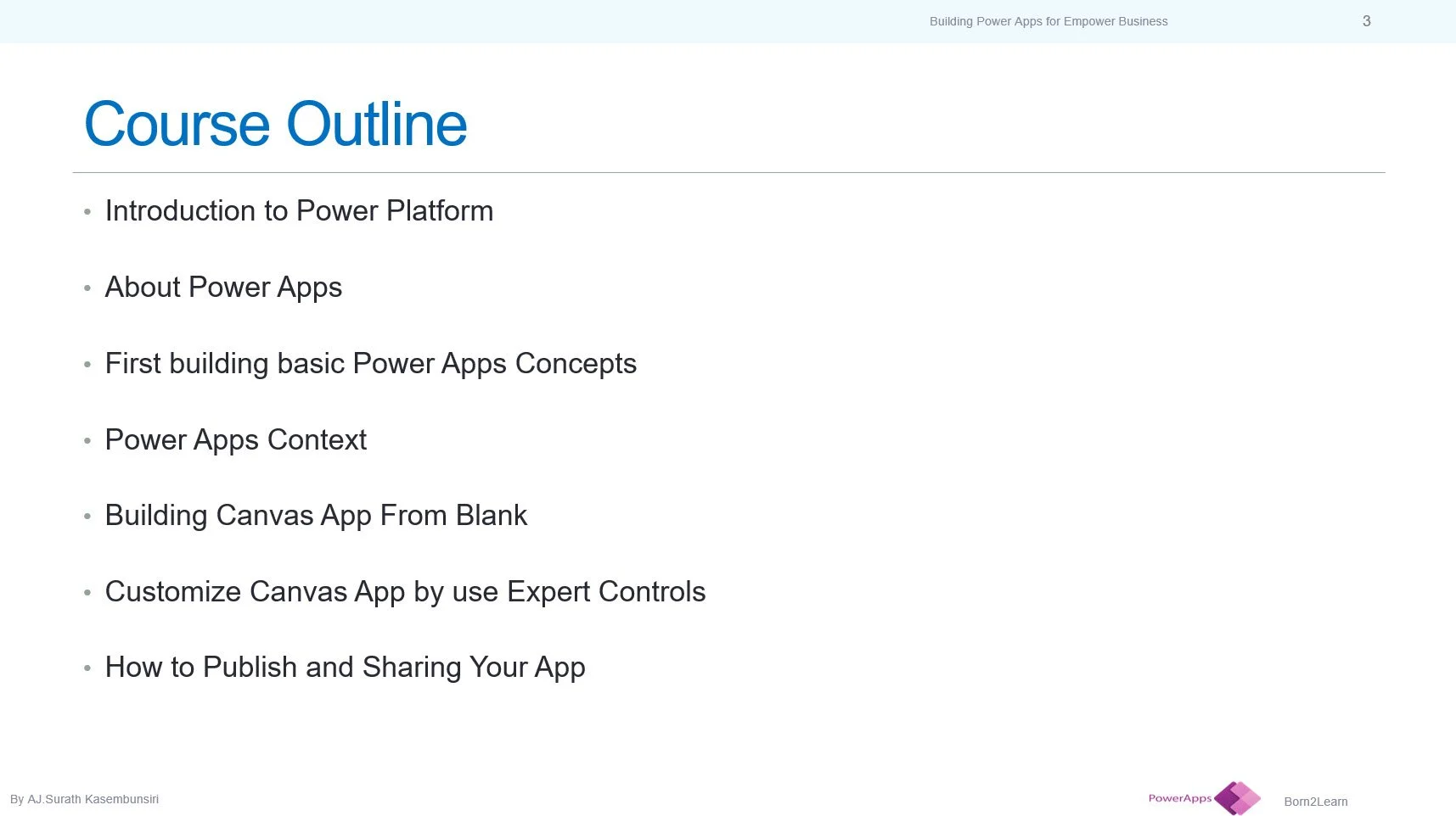 Course: Building Power Apps for Empower Business — Born2Learn