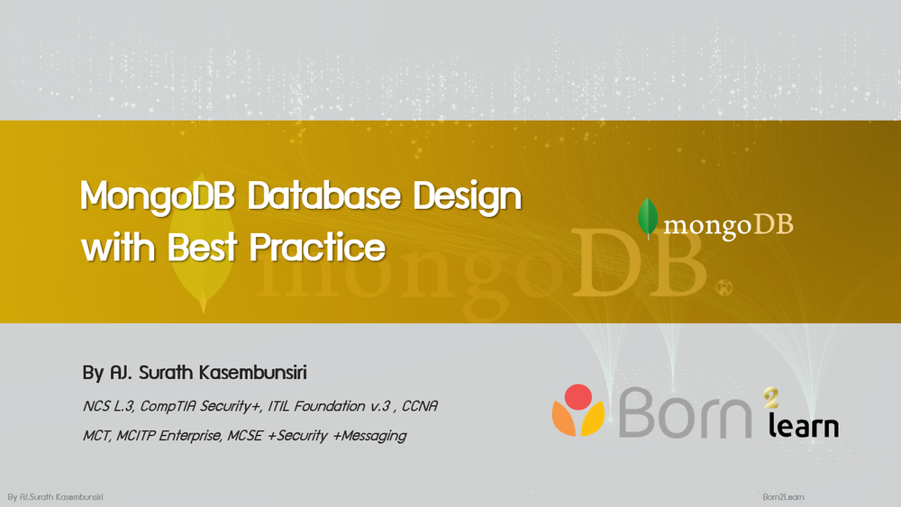 Course: MongoDB Database Design with Best Practices — Born2Learn