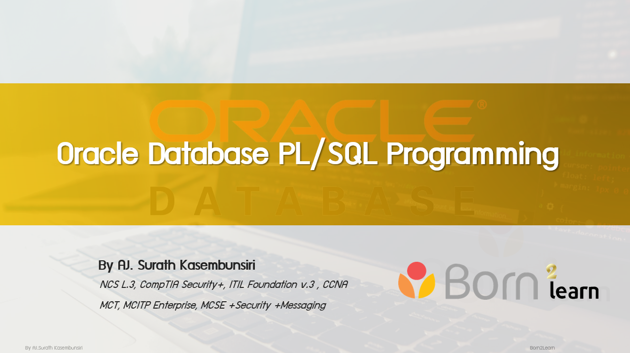 อบรม Oracle PL/SQL Programming — Born2Learn