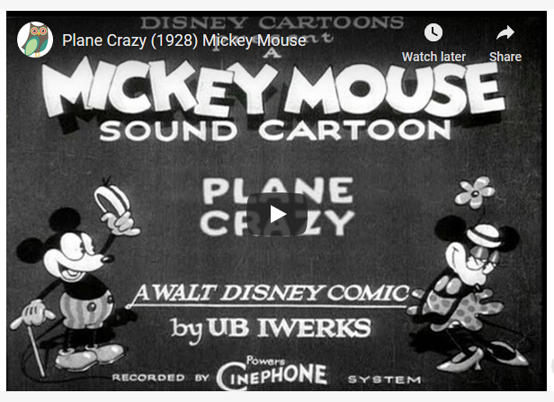 First Mickey Mouse Cartoon 1928