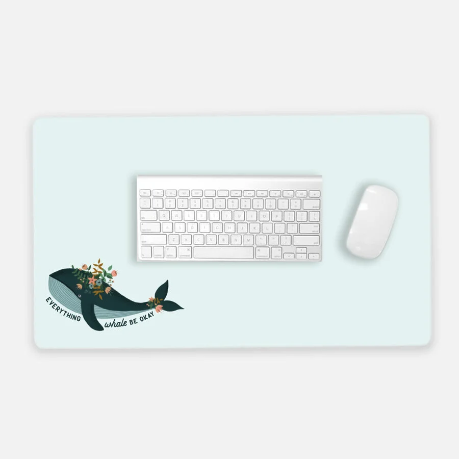 Whale Be Okay Desk Mat — Remember November, Inc