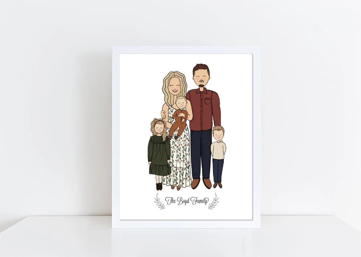 Family Portrait Drawing