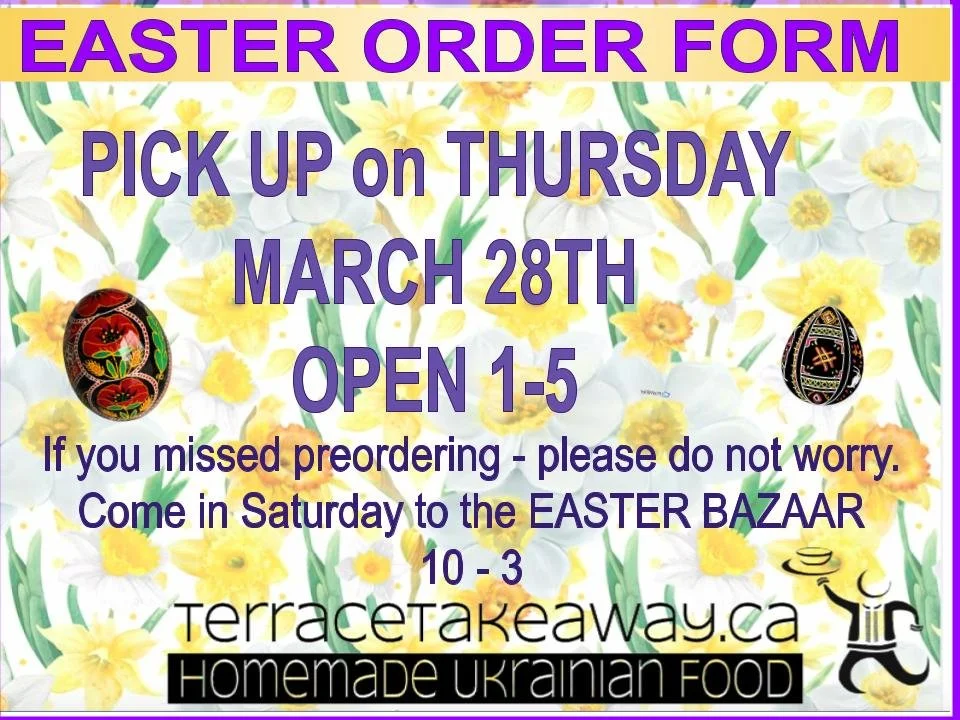 Easter Gallery — Terrace Take-Away - Homemade Ukrainian Food