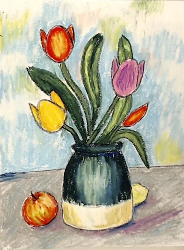 Weekly Art Lesson w/ Ms. Jennifer: “Tulips in Vase” by Paul Cézanne ...