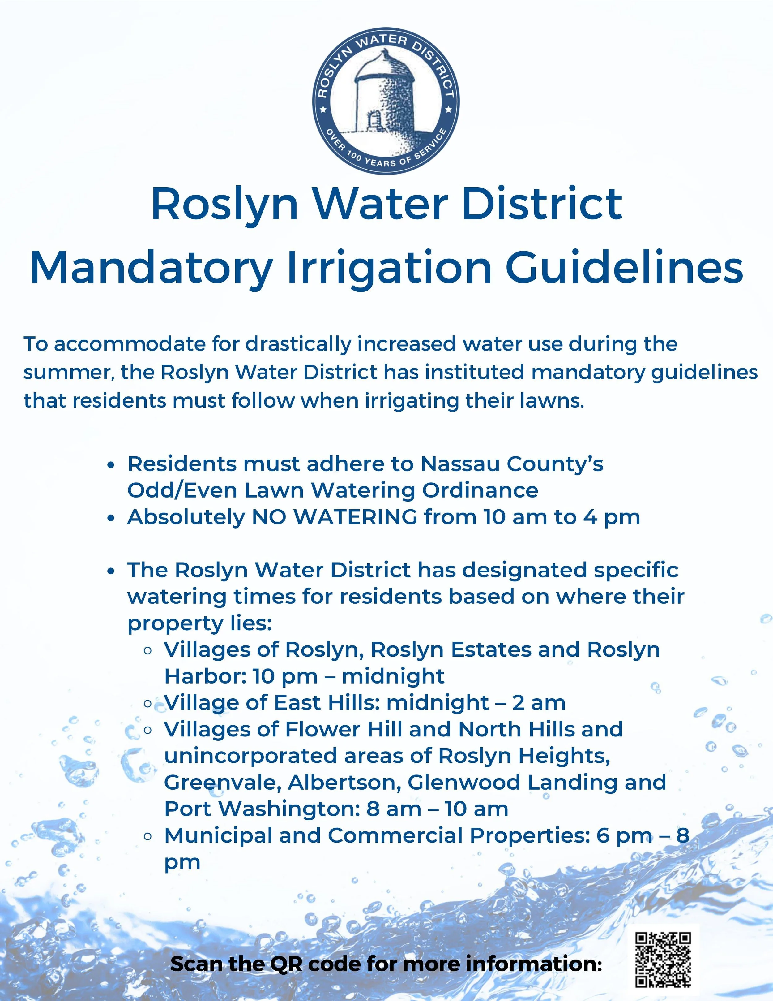 Water Conservation — Roslyn Water District