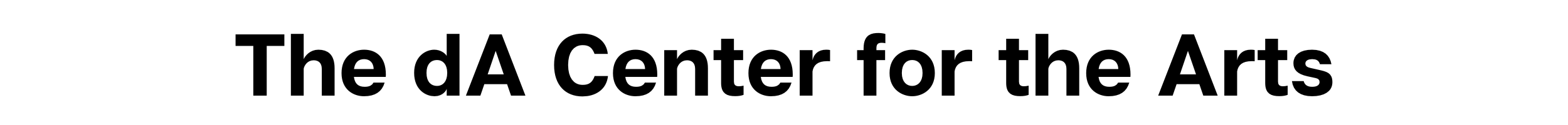 The dA Center for the Arts
