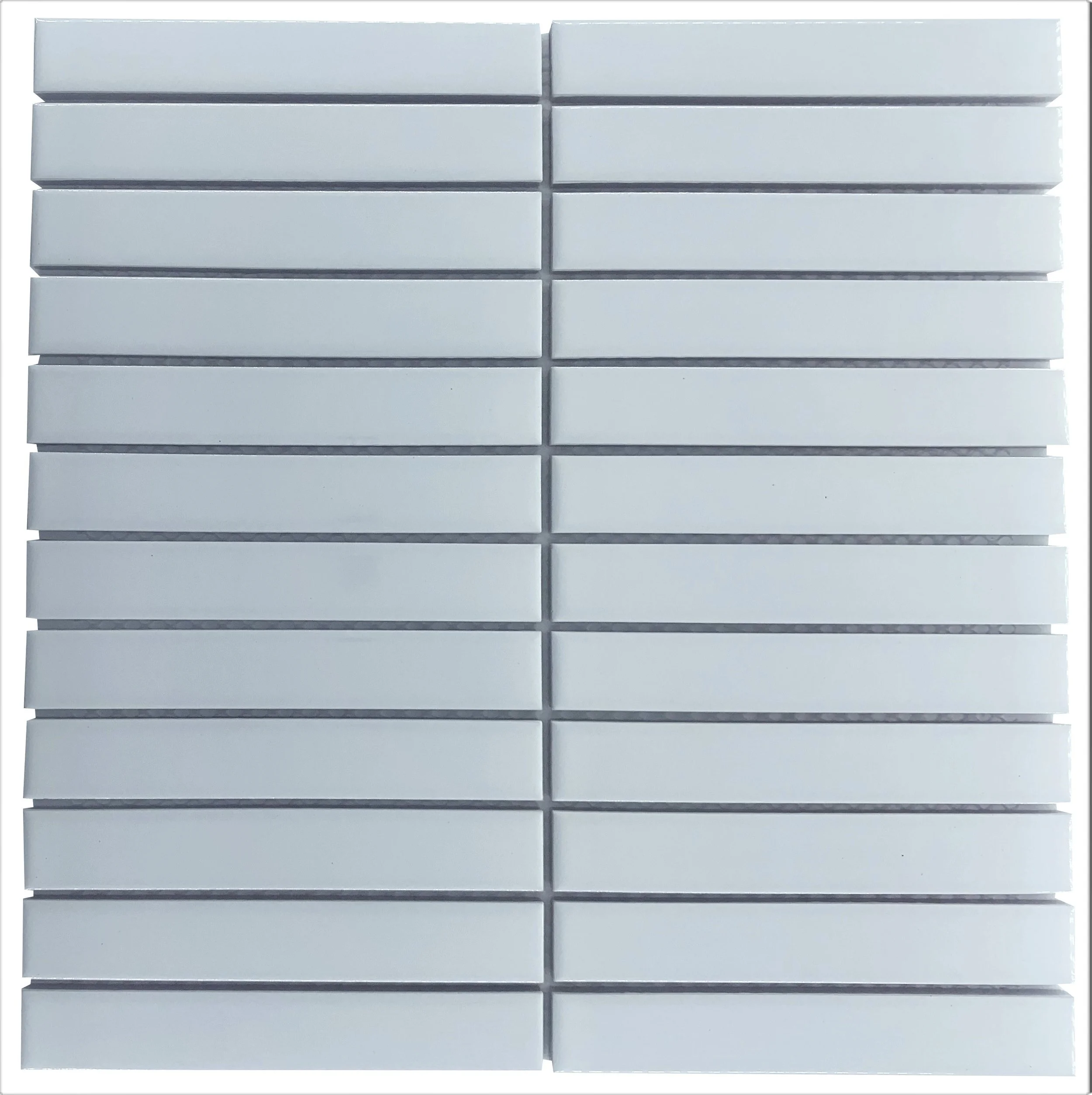 Kit Kat White Satin Mosaics - Stone Collective