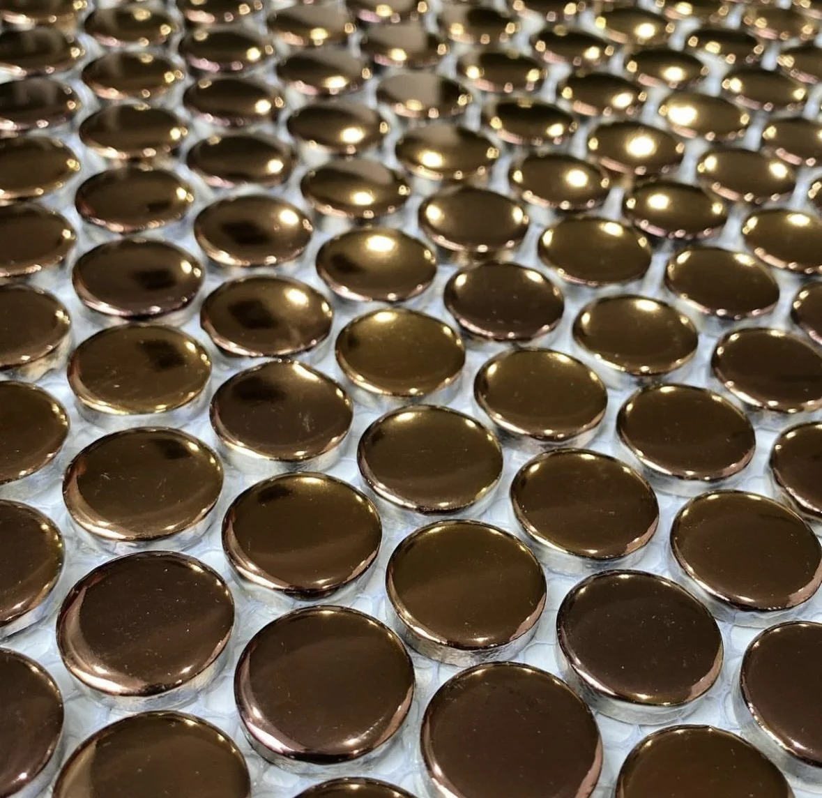 Jumbo Matt White Penny Rounds 48mm - Stone Collective