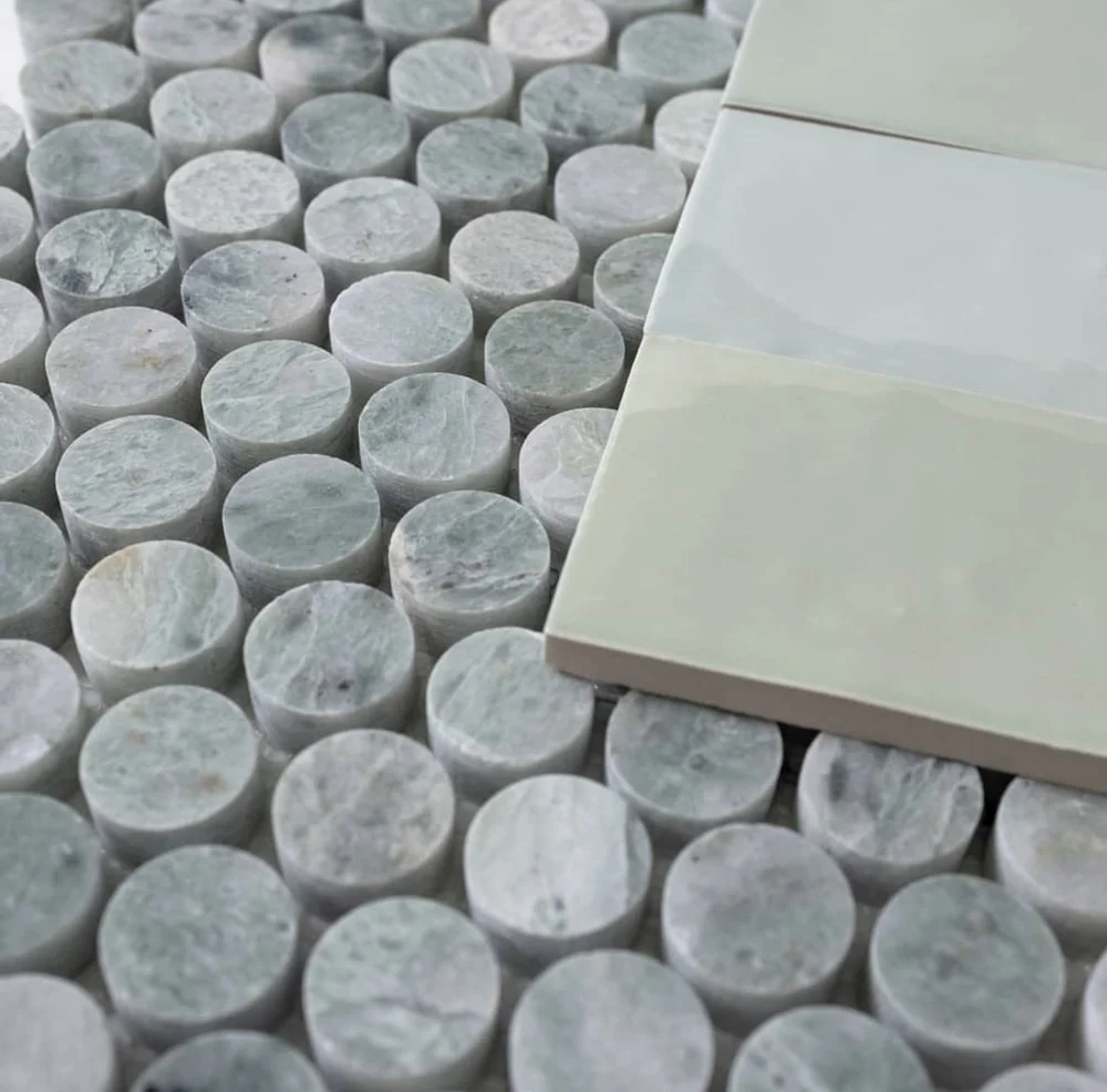 Jumbo Matt White Penny Rounds 48mm - Stone Collective