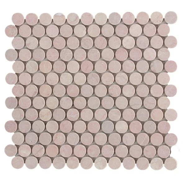 Jumbo Matt White Penny Rounds 48mm - Stone Collective