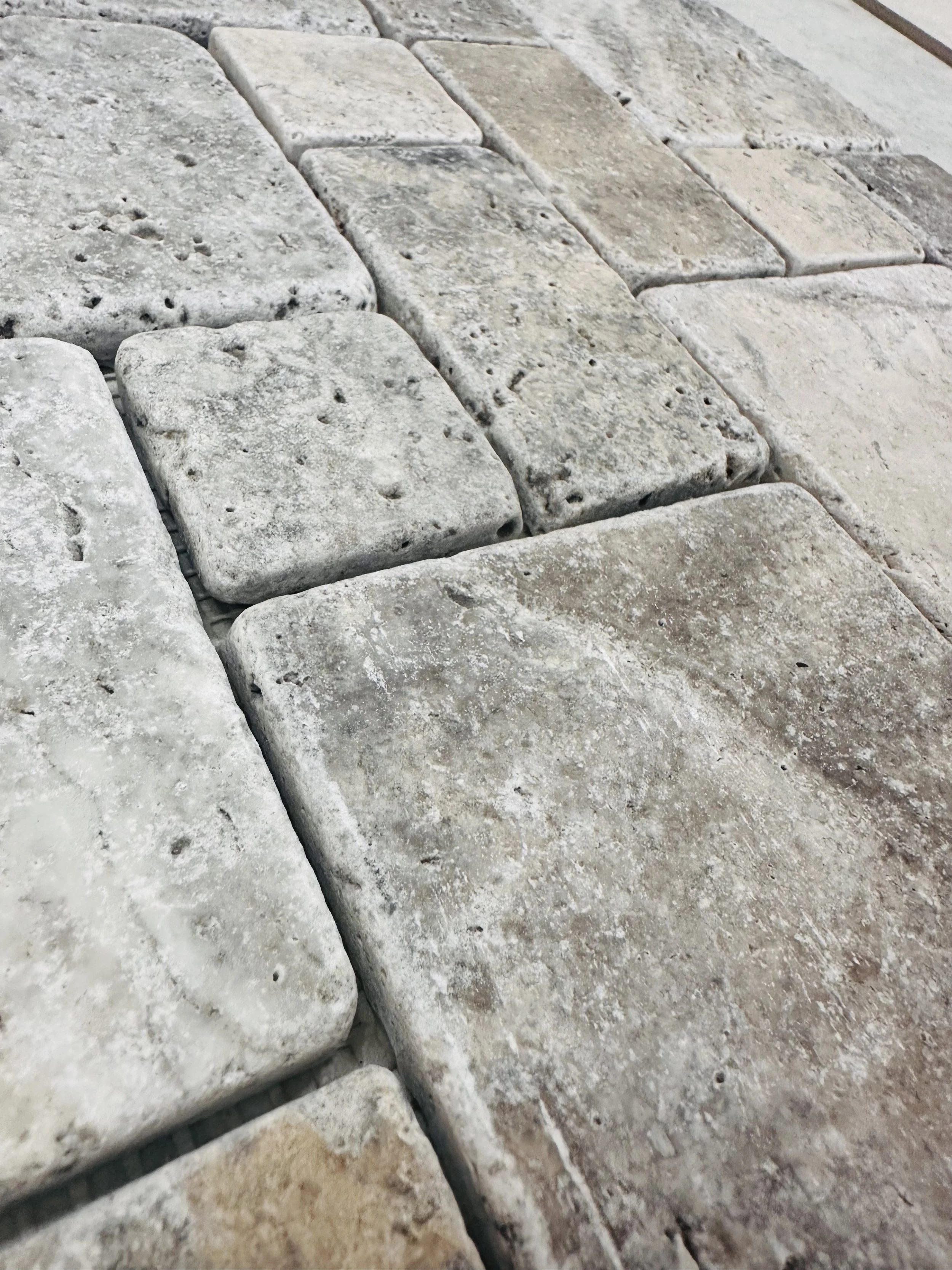 Mini French Pattern - Classic Travertine - Stone Collective