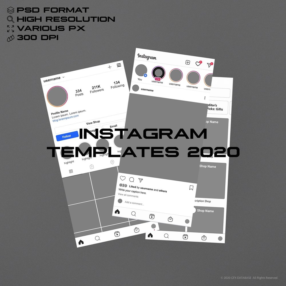 Instagram Layout Psd