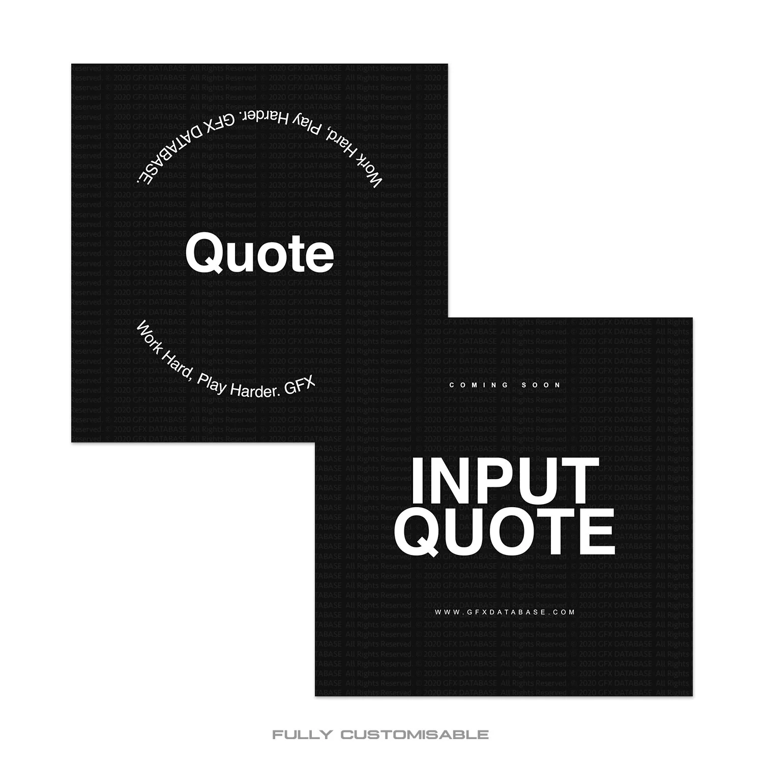 Minimal IG Post Template — GFX DATABASE
