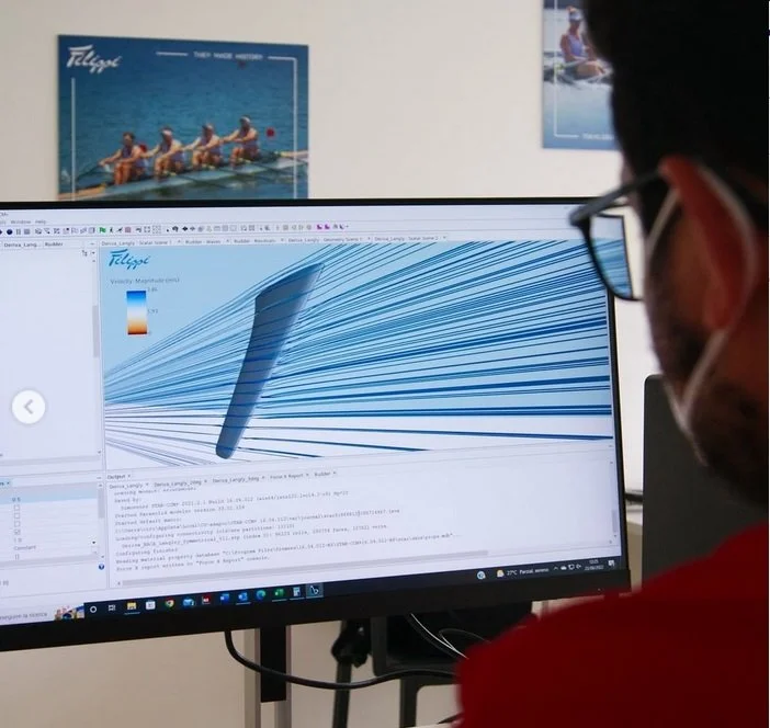 Filippi rowing shell single — www.eliterowing.com