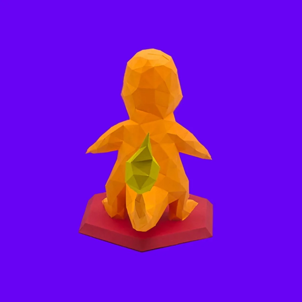 Charmander - Low Poly — The Papercraftsman