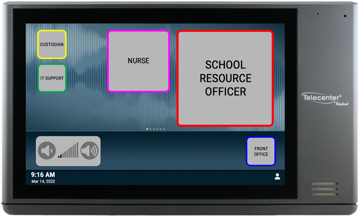 Rauland In-Room Audio Control and Emergency Response Touch Screen ...