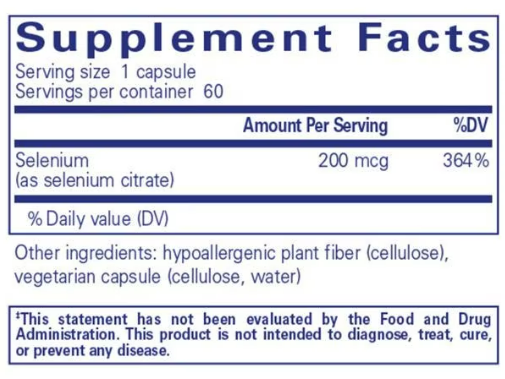 Pure Encapsulations Selenium: The Key to Antioxidant and Immune Health ...
