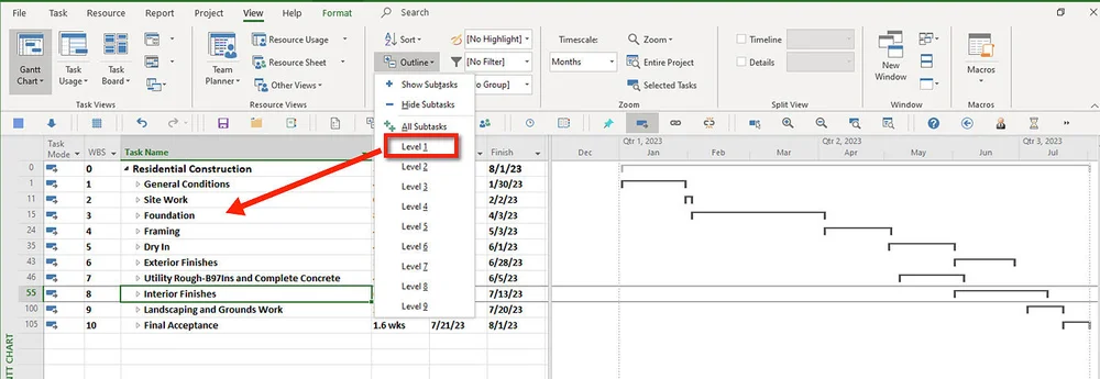 Mastering Work Breakdown Structures in Microsoft Project: A ...
