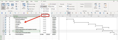 Mastering Work Breakdown Structures in Microsoft Project: A ...