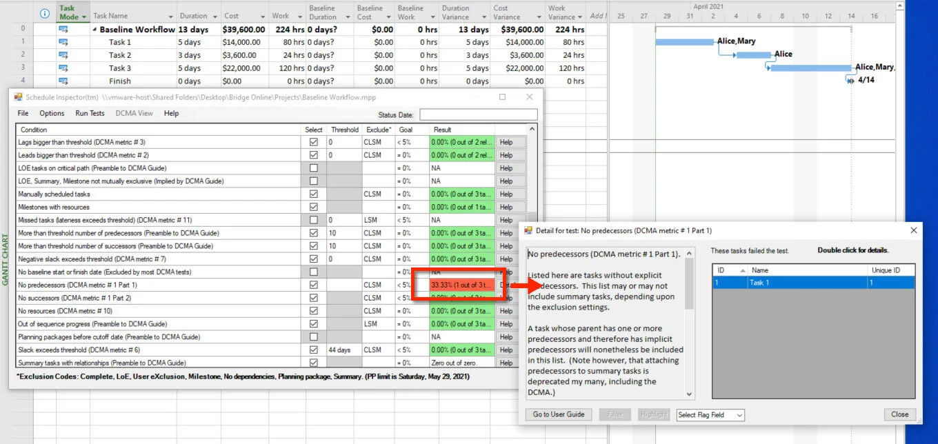 Activity 12: Saving the Baseline, Re-baseline, saving Interim Plans ...