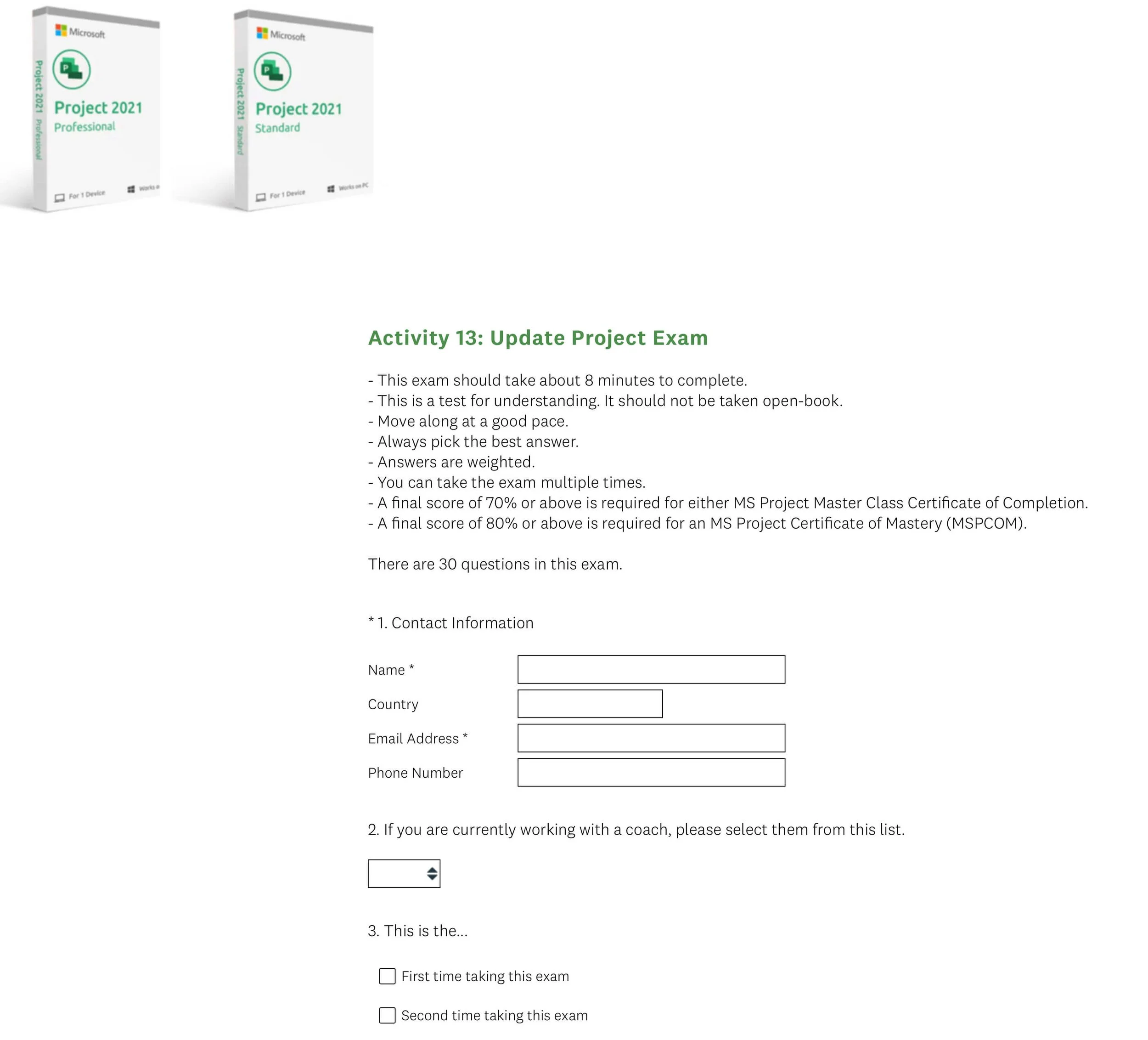 MS Project Master Class