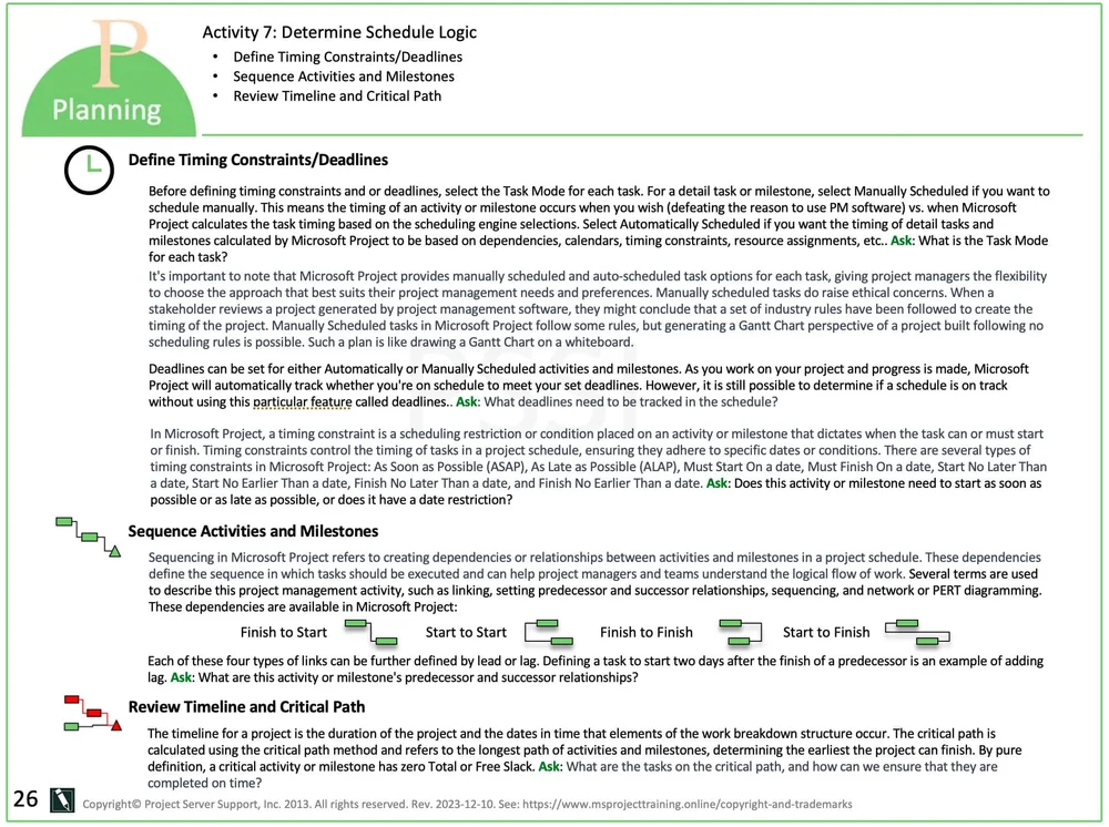 Mastering Microsoft Project Schedule Logic: Task Modes, Constraints ...