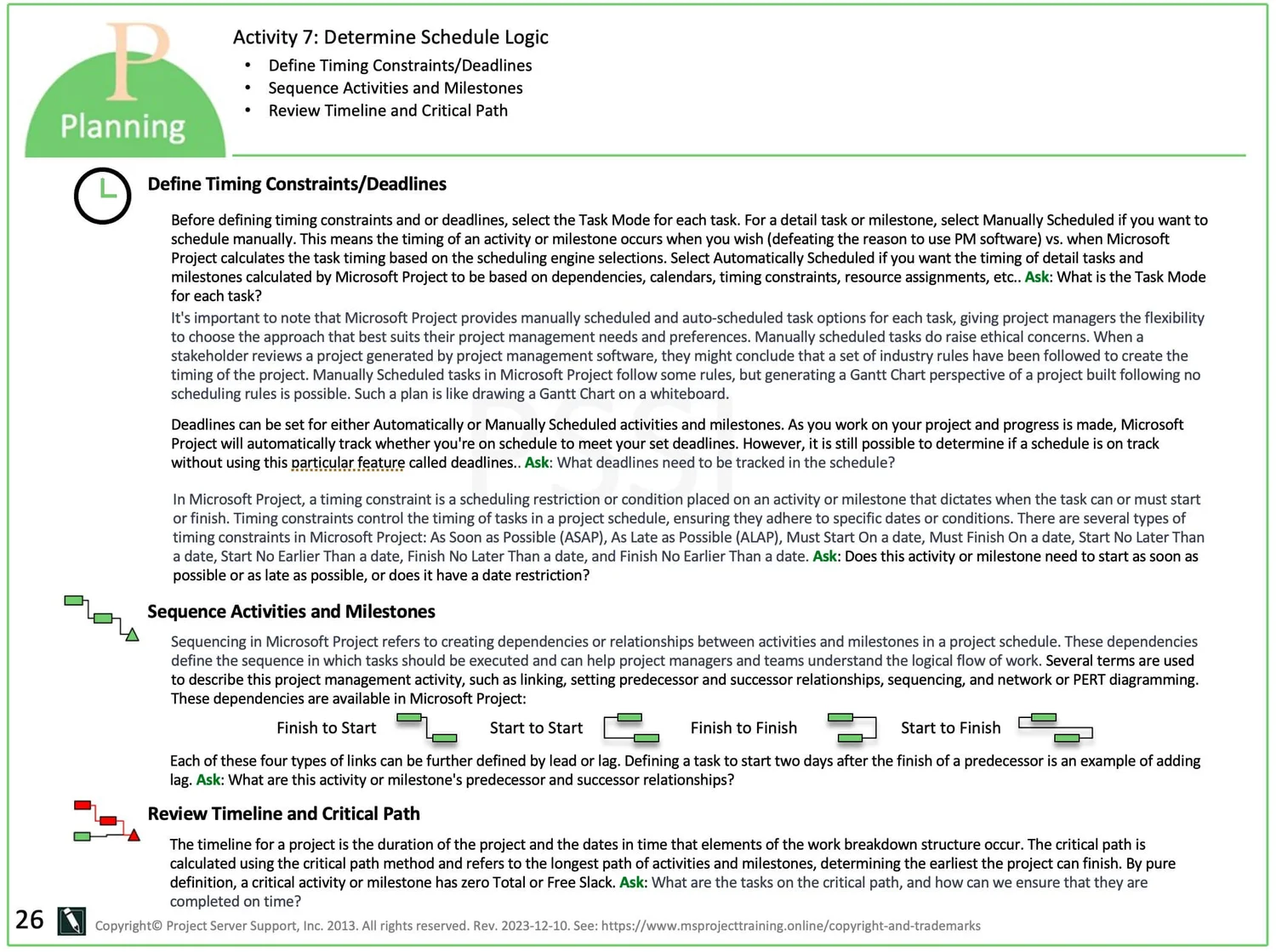 Mastering Microsoft Project Schedule Logic: Task Modes, Constraints ...