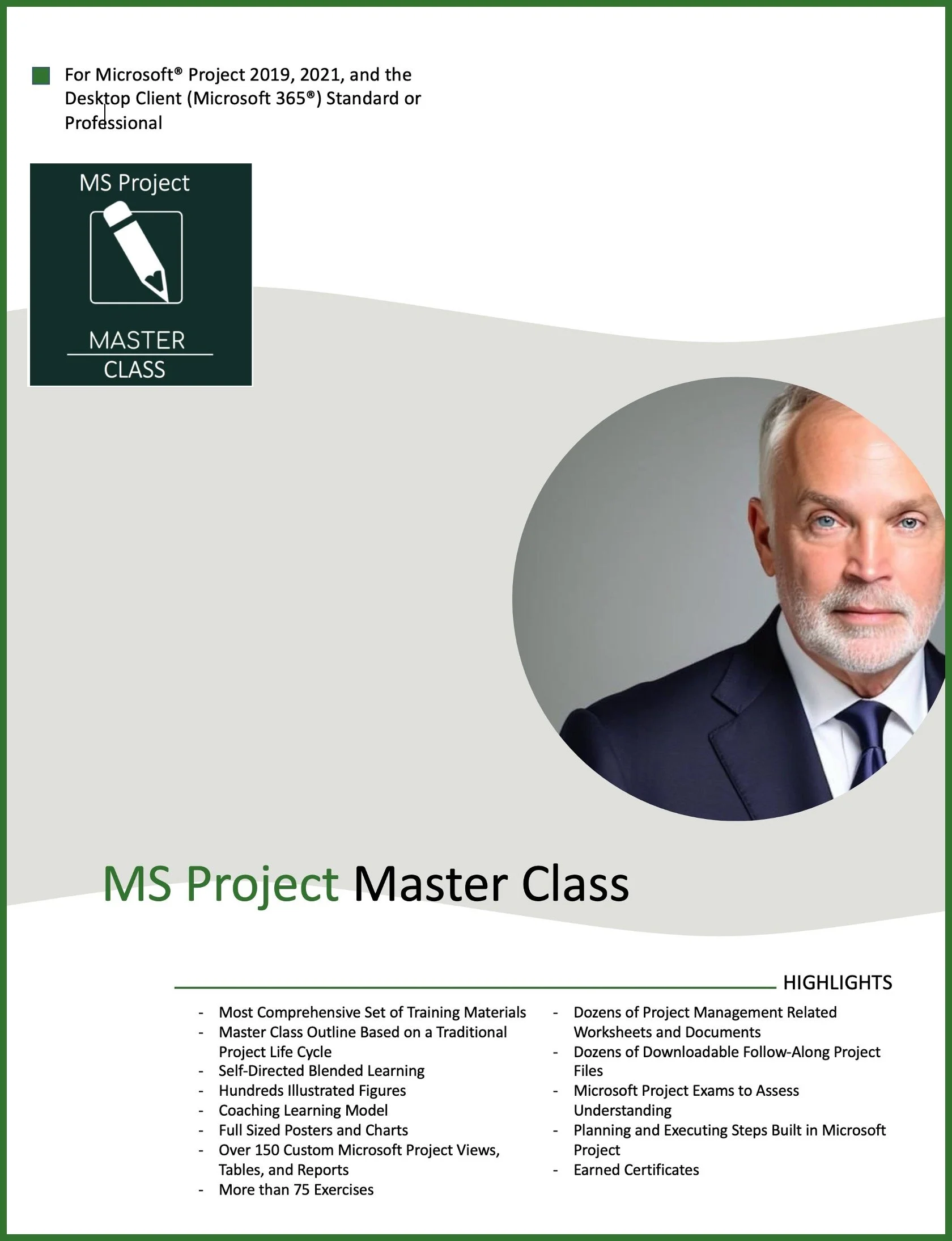 Microsoft Project Master Class Training