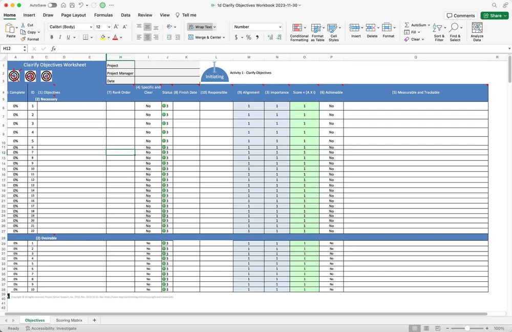 Mastering Project Objectives in Microsoft Project: Stakeholder Analysis ...