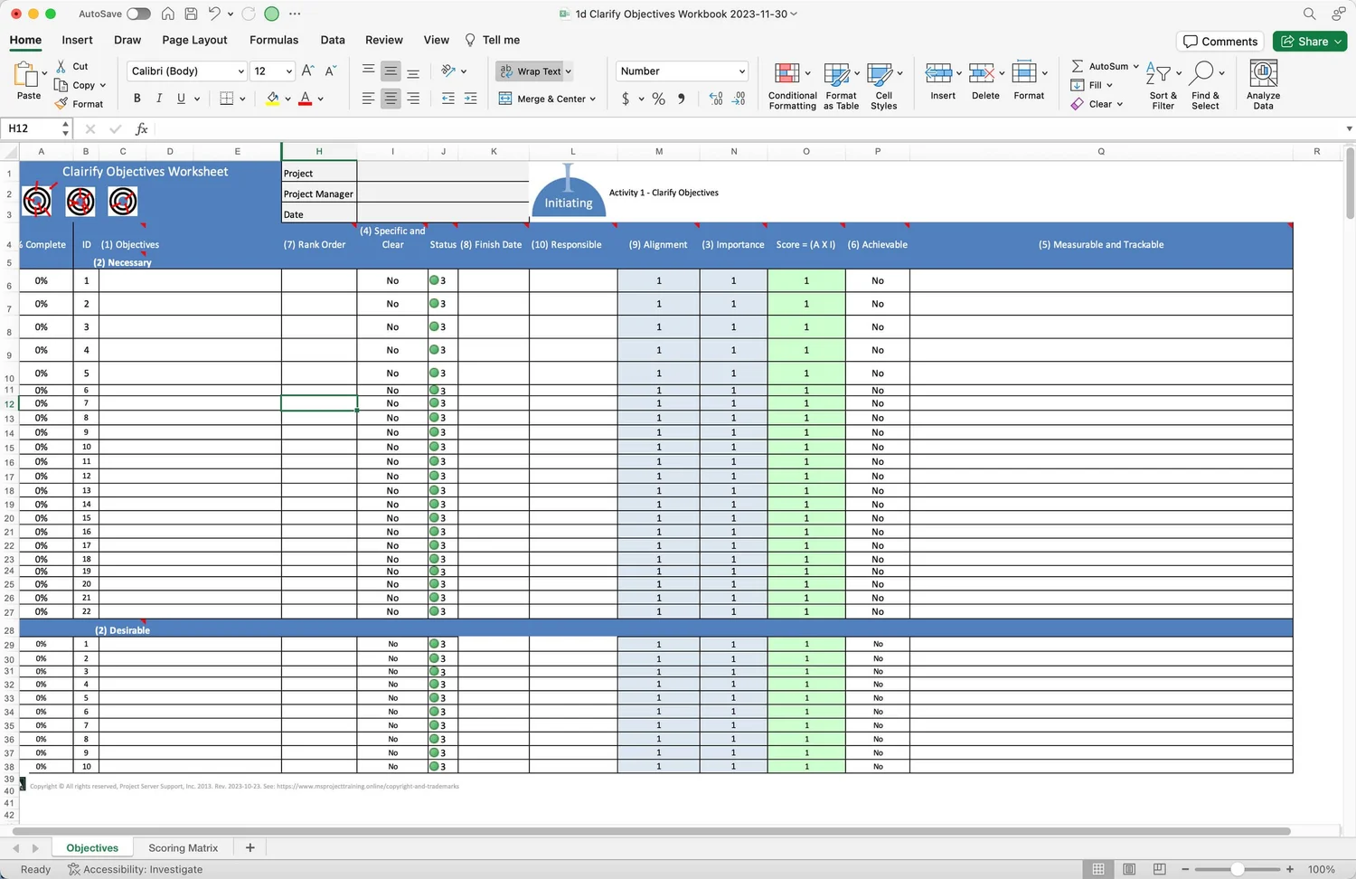Mastering Project Objectives in Microsoft Project: Stakeholder Analysis ...