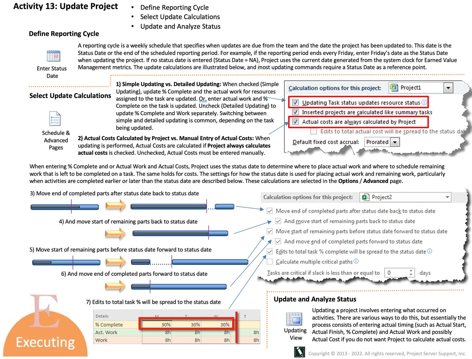 Update a Project in Microsoft Project — Microsoft Project Master Class ...